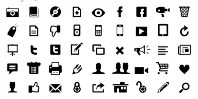 12 Free @font-face Icon Sets