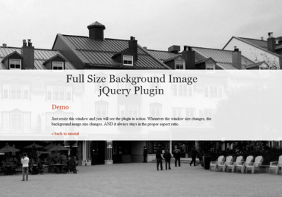 12 Fullscreen Background jQuery Plugins
